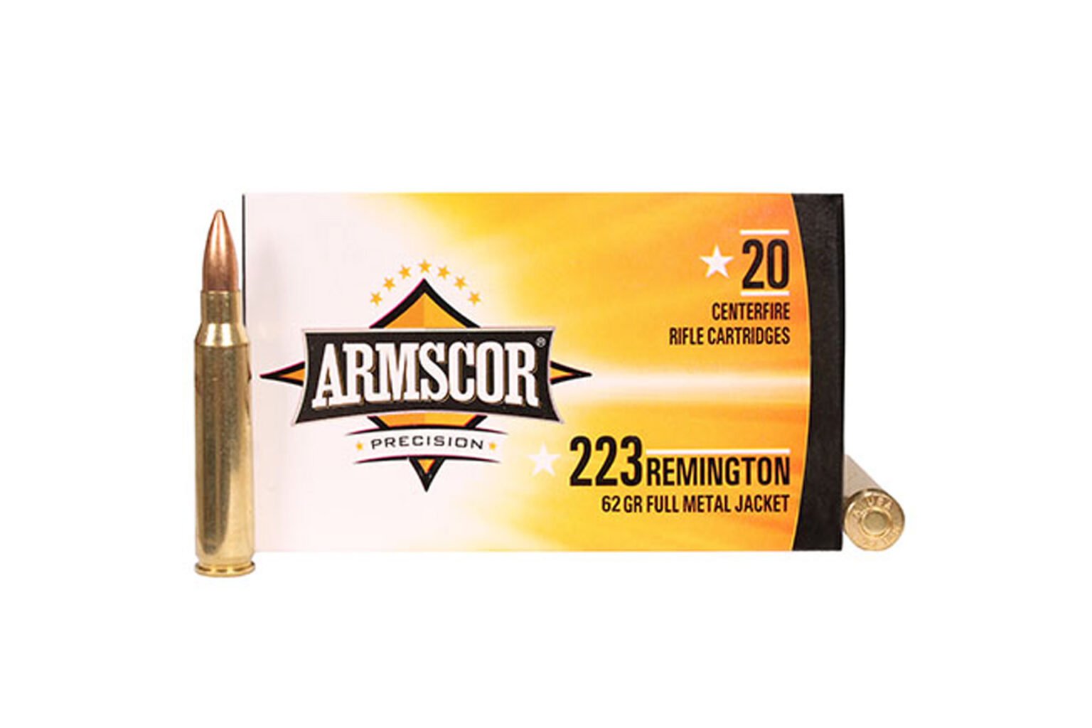 50163 - Armscor 223 Rem ARM50163 62 Grain FMJ Ammo Rifle Ammo - 20 ...