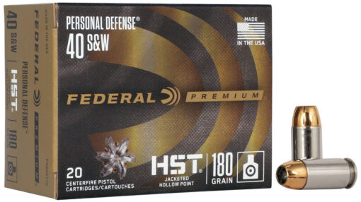 P40HST1S - Federal Ammunition Premium HST .40 S&W 180 Grain JHP ...