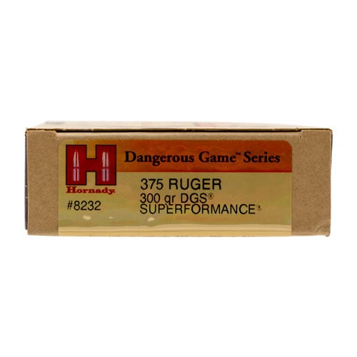 50620 - Hornady 82334 Dangerous Game 375 H&H Mag 300 gr DGX Bonded ...
