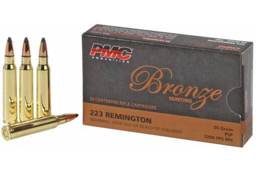 741569000000 - PMC Bronze .223 Remington Ammunition 55 GR Pointed Soft ...