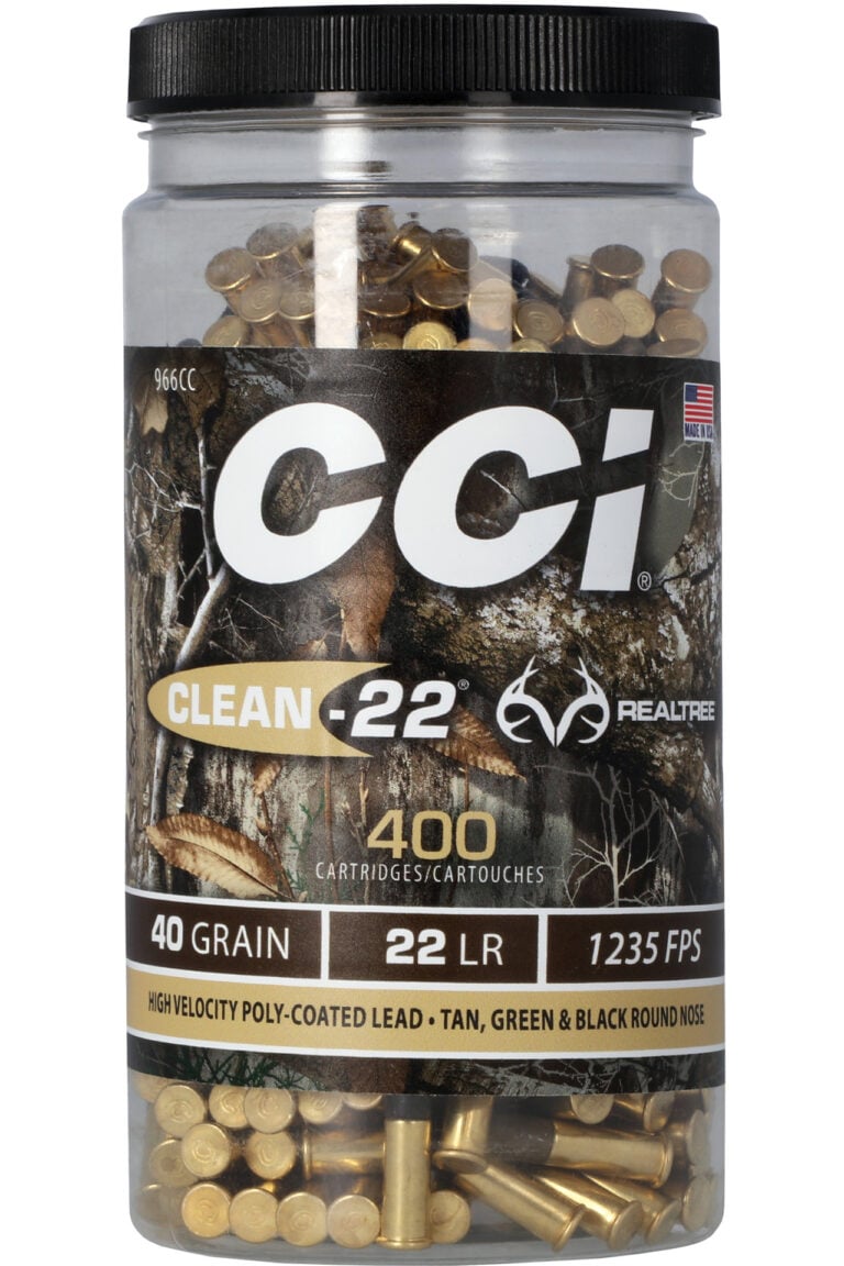 131203 - CCI 966CC Clean-22 22 LR 40 gr Lead Round Nose Poly-Coated ...