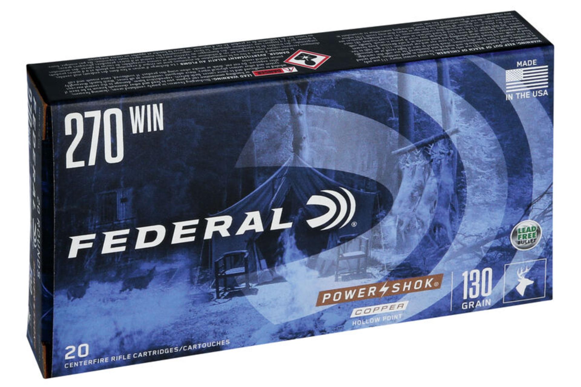 270130LFA - Federal 270130LFA Power-Shok 270 Win 130 gr Copper Hollow ...