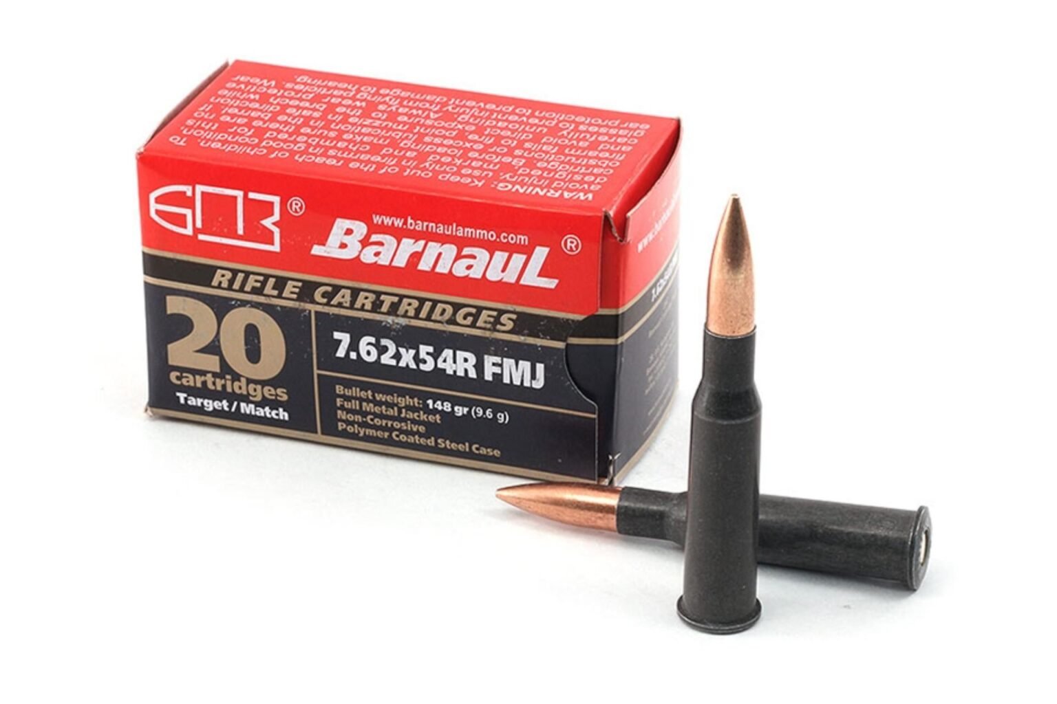 BRN762X54RFMJ148 - Barnaul Ammo BRN762X54RFMJ148 Rifle Ammo 7.62x54mmR ...