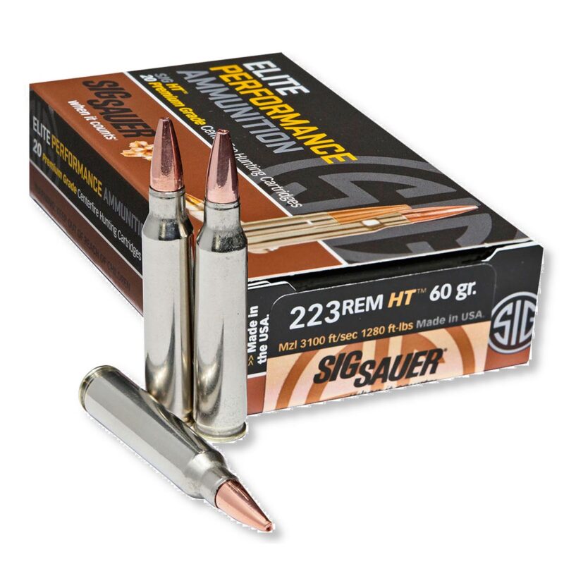 - Sig Sauer E223H120 Elite Copper Hunting 223 Rem 60 gr Jacketed Hollow ...
